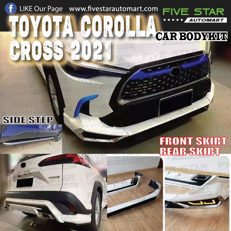 Toyota Corolla Cross 2021 Full Set Bodykit PP + LED Daylight + Side ...
