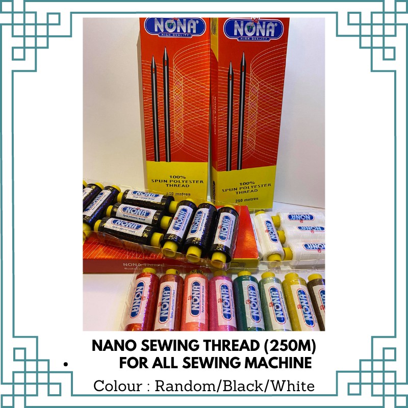 💢READY STOCK 💢NONA Sewing Thread / Benang Jahit (250meter) | Shopee ...