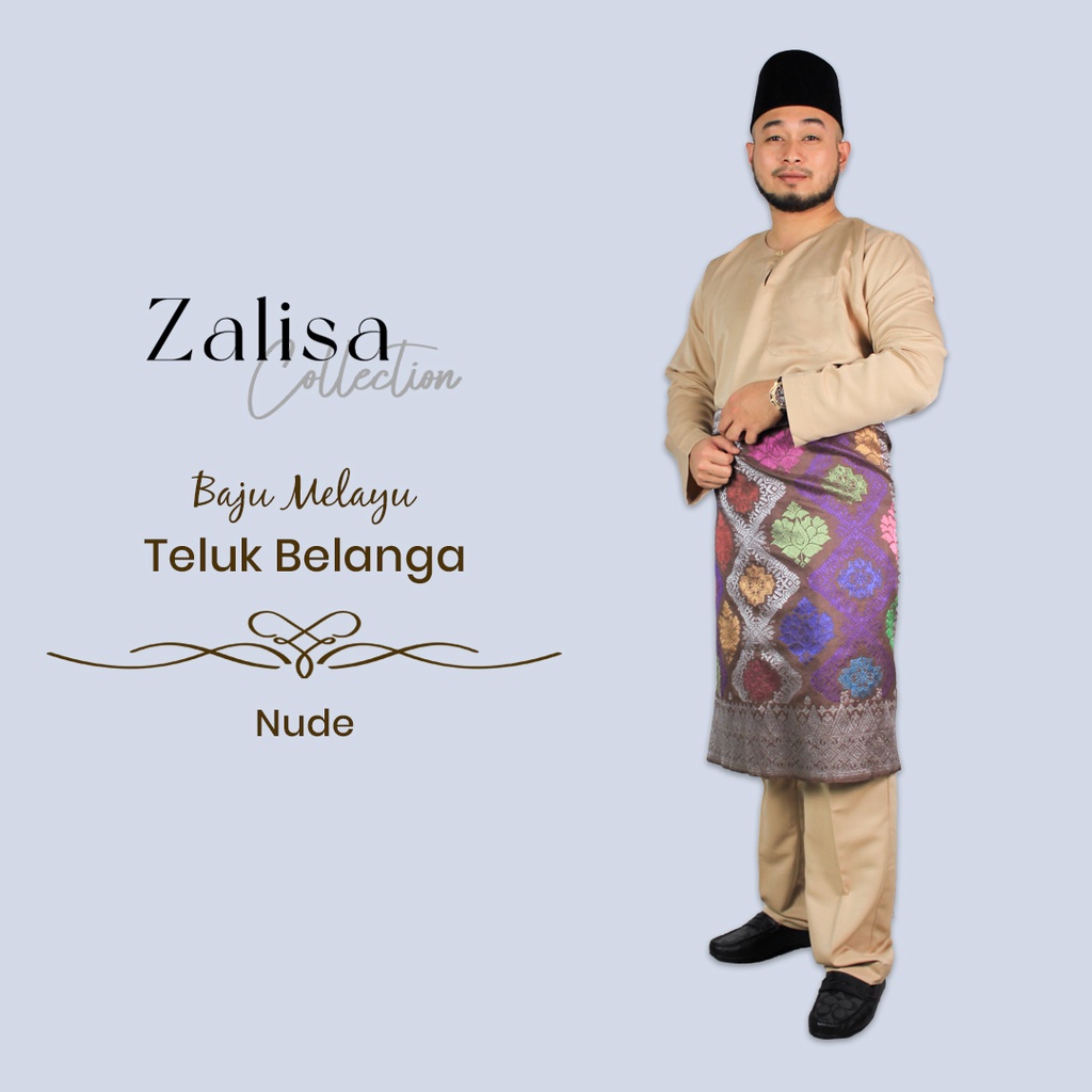 ZALISA BAJU MELAYU DEWASA TELUK BELANGA/BAJU JOHOR BERPESAK (BABY BLUE ...