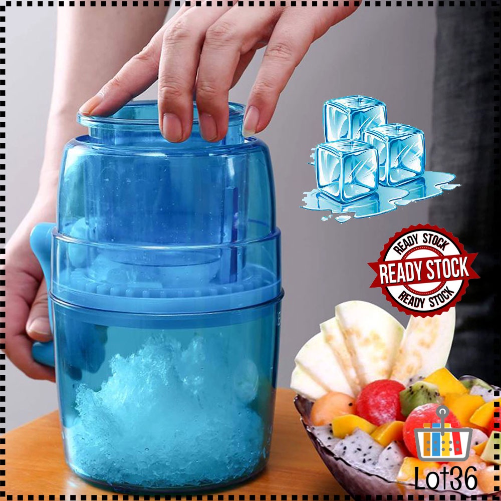 [OFFER ️🍧] PORTABLE MANUAL ICE SHAVER Hand Crank Crusher Grinder ...