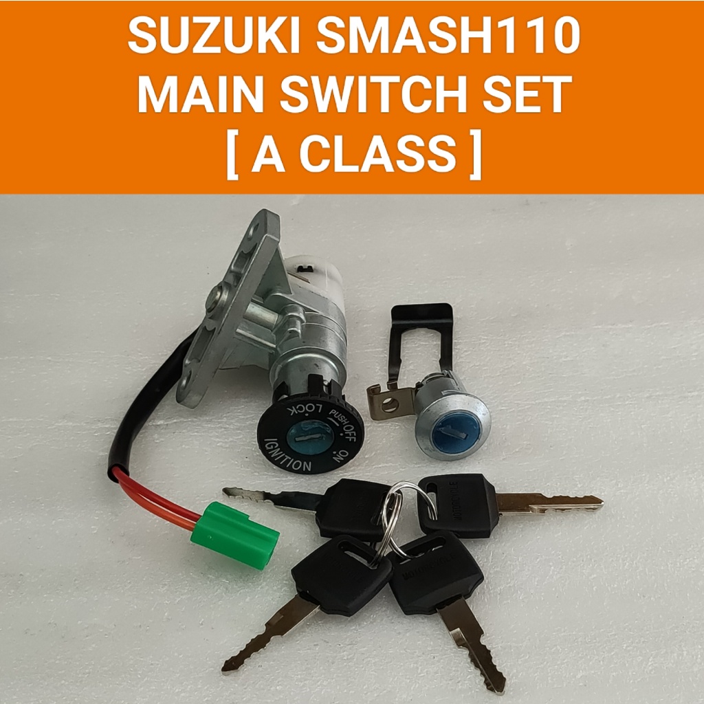 SUZUKI SMASH110 ( A CLASS ) MAIN SWITCH SET/WITH SEAT LOCK | Shopee ...