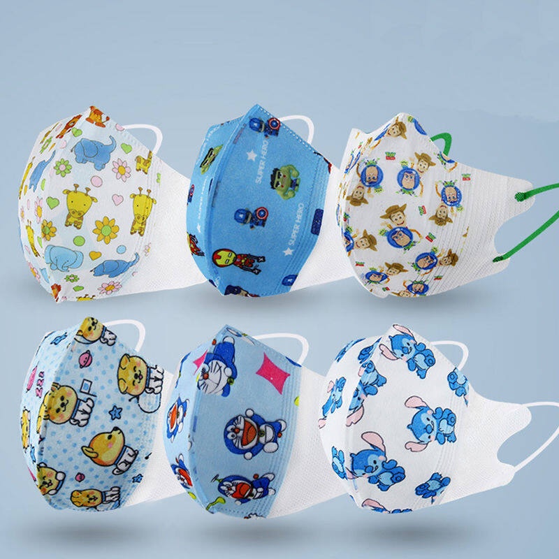 50pcs 3D Kids Mask Baby Mask 3PL Disposable 3D Duckbill Kids Face Mask ...
