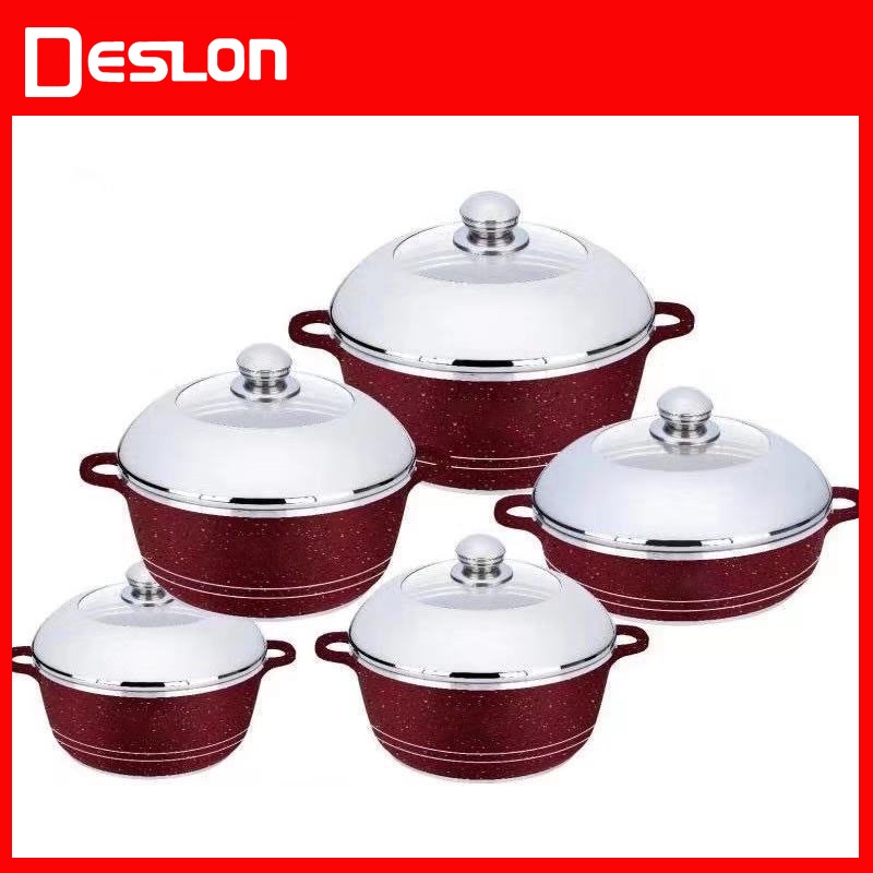 OFFER 🔥 Original Deslon 10pcs Die Cast Set Non Stick Ceramic Pot ...