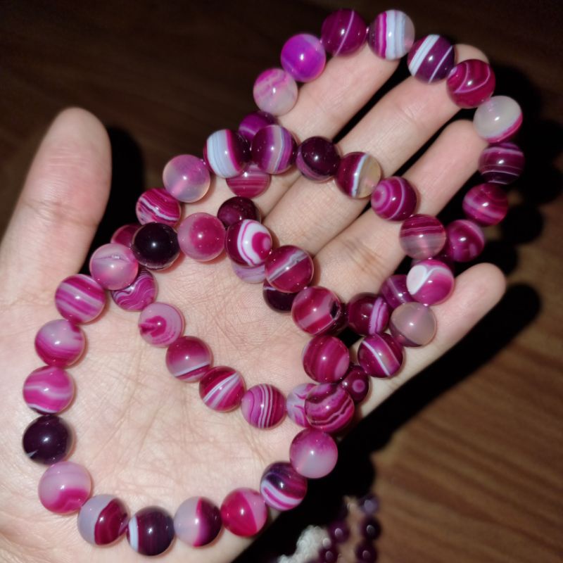 PINK BANDED/WAVE AGATE (READY STOCK!!!!!!) | Shopee Malaysia