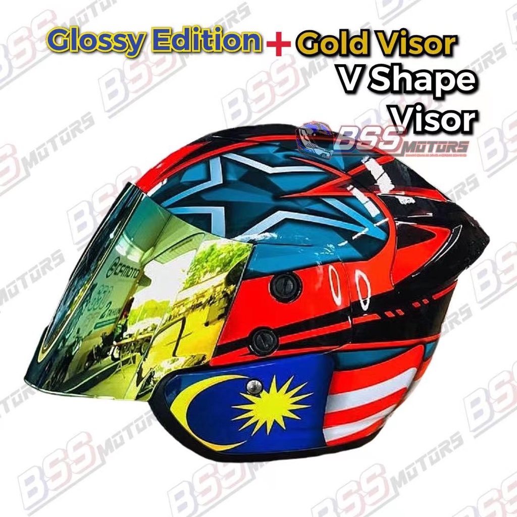 TSR Bettle Malaysia Merdeka Edition Helmet For Yamaha Honda Benelli ...