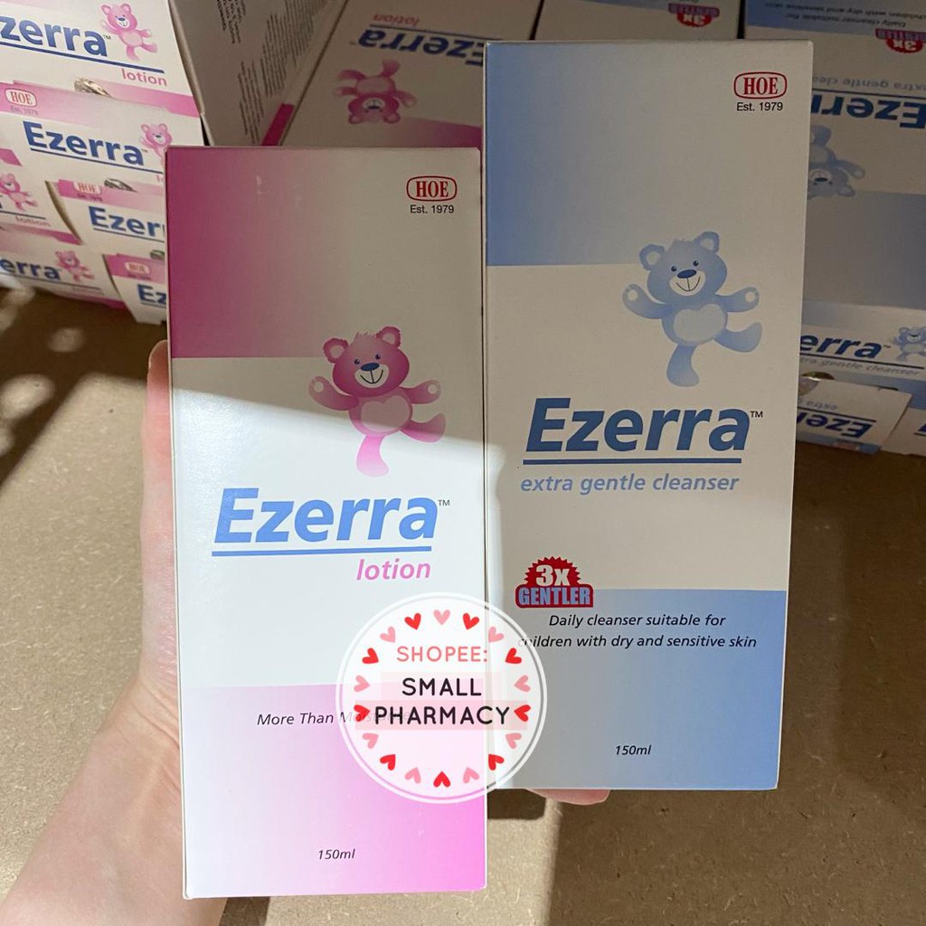 Hoe Ezerra extra gentle cleanser 150ml / Ezerra Lotion 150ml | Shopee ...