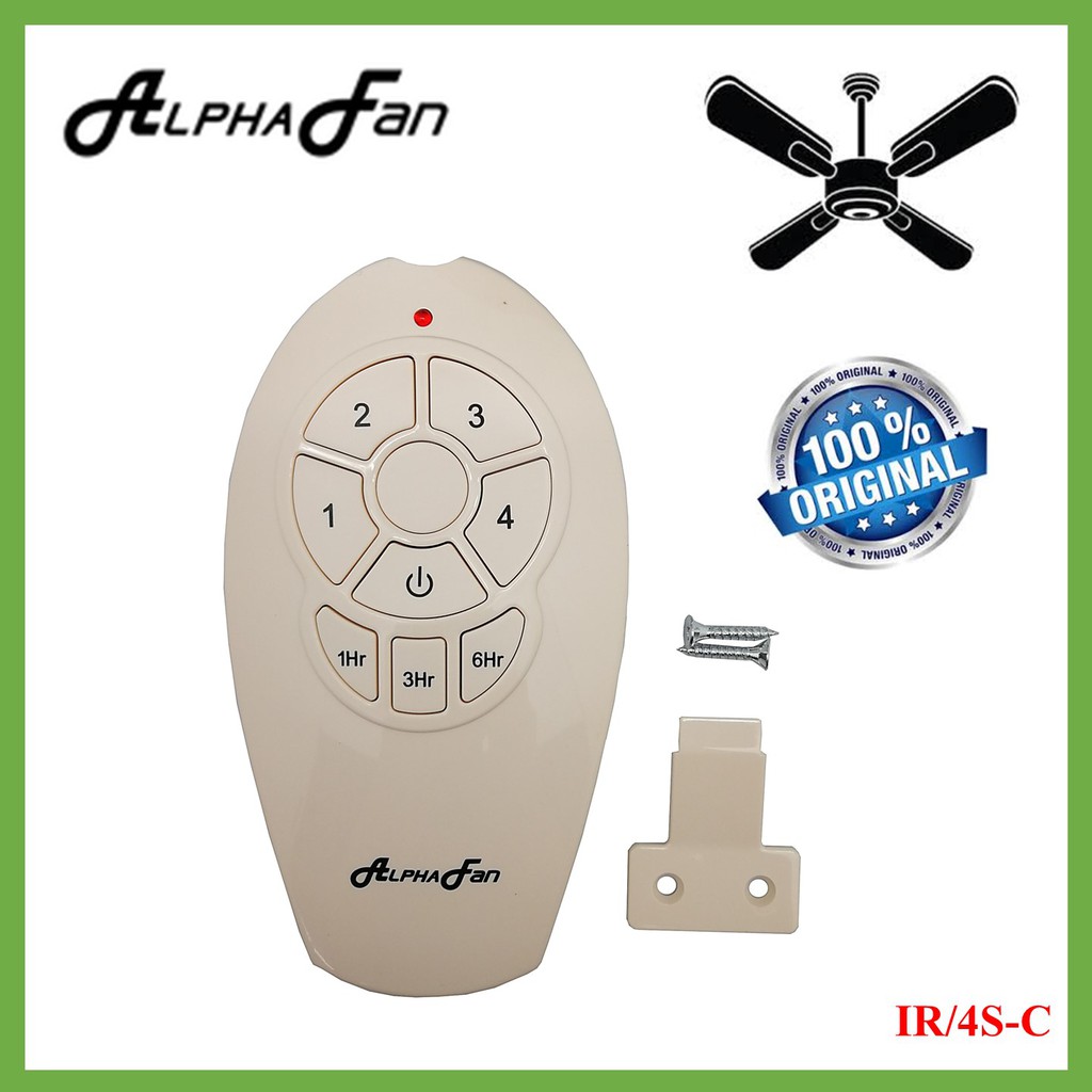 READY STOCK***) ORIGINAL ALPHA GENUINE PART 4 SPEED CEILING FAN REMOTE ...