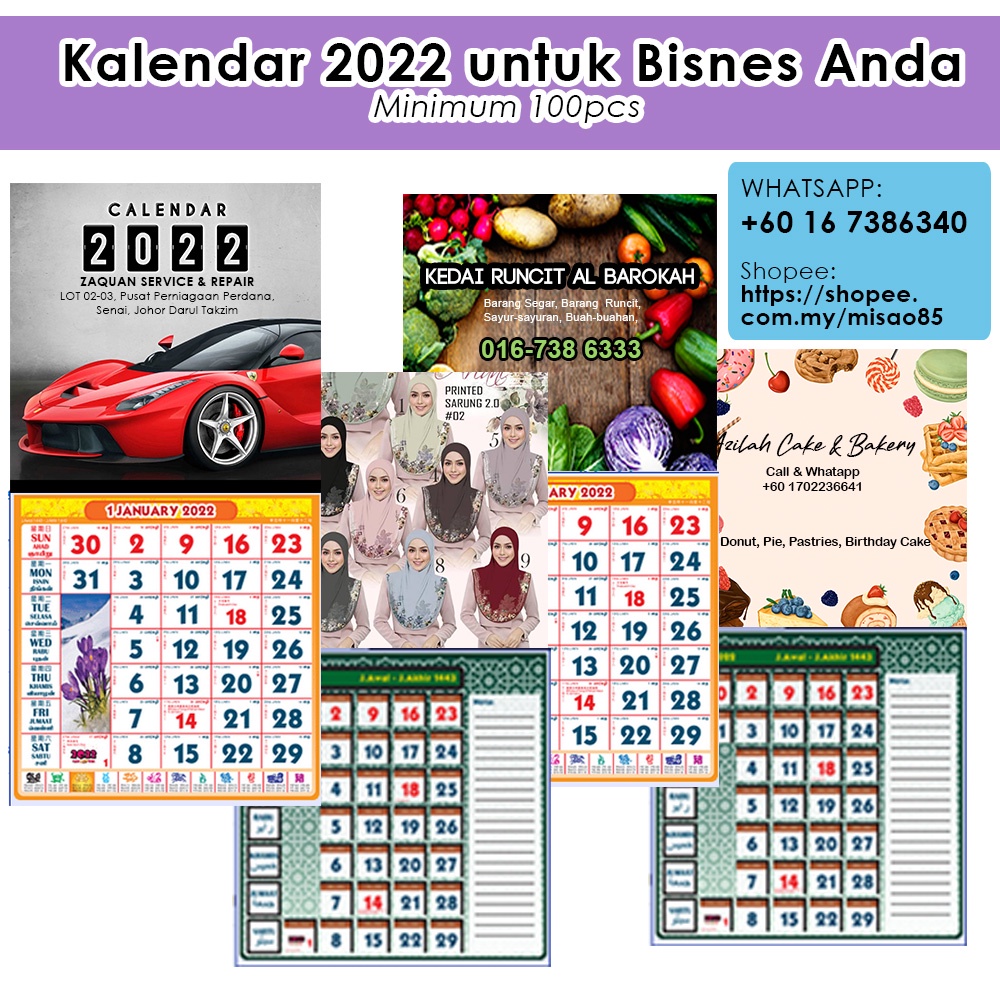 (SAIZ BESAR) KALENDAR KUDA 2023 / HORSE CALENDAR 2023 AS FREEGIFT, DOORGIFT, BISNES PRODUCT ...