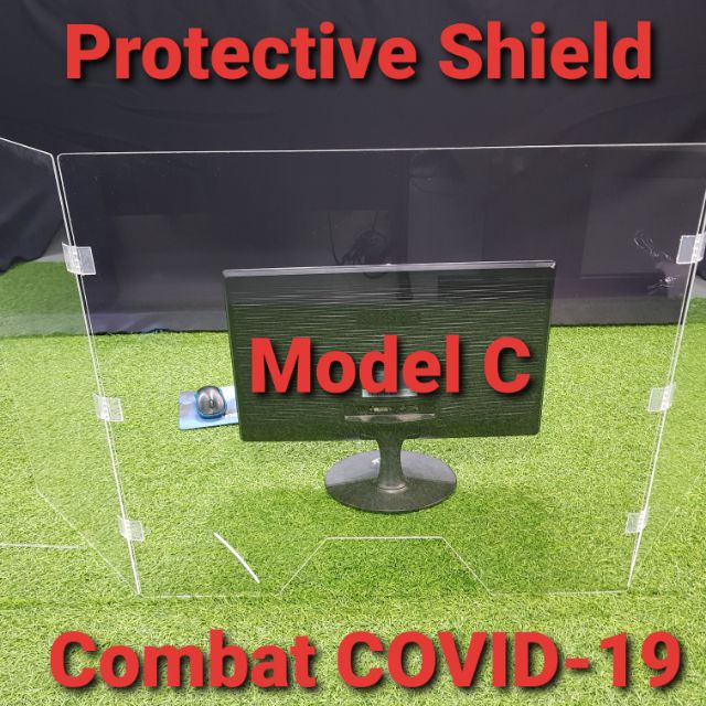 PPE- TABLE PROTECTIVE SHIELD GUARD ( ACRYLIC CLEAR ) | Shopee Malaysia