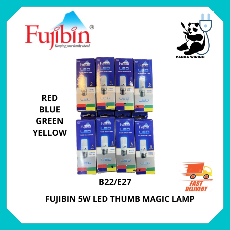 Fujibin Bulb LED Thumb Magic Lamp/Bulb 5W Mentol LED Colour/RED/YELLOW ...