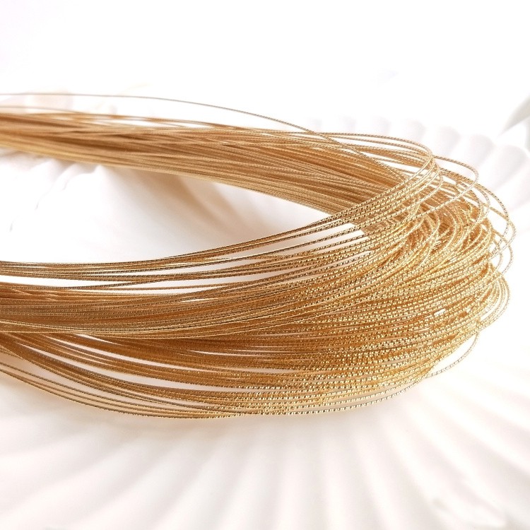 18K Gold Plated Hard Wire Twisted Wire Shape Copper Wire For DIY ...