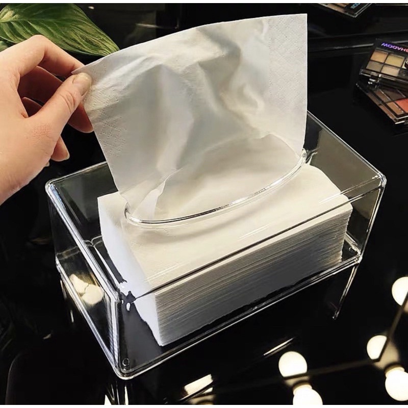 [Ollahome] Tissue Box Storage Transparent / Kotak Tisu / Bekas Tisu ...