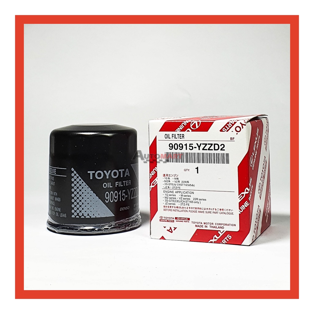 TOYOTA OIL FILTER 90915-YZZD2 HILUX CAMRY PRADO ESTIMA LUCIDA FORTUNER ...