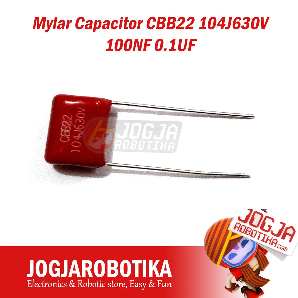 Mylar Capacitor CBB22 104J630V 100nF 0.1uF | Shopee Malaysia