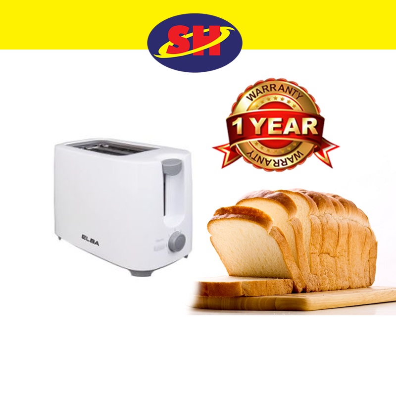 Elba 2 Slices Bread Toaster(White) | Shopee Malaysia