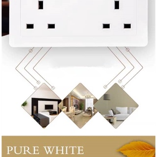 ( white ) standard color switch socket plug 13a amps power socket 3pin ...