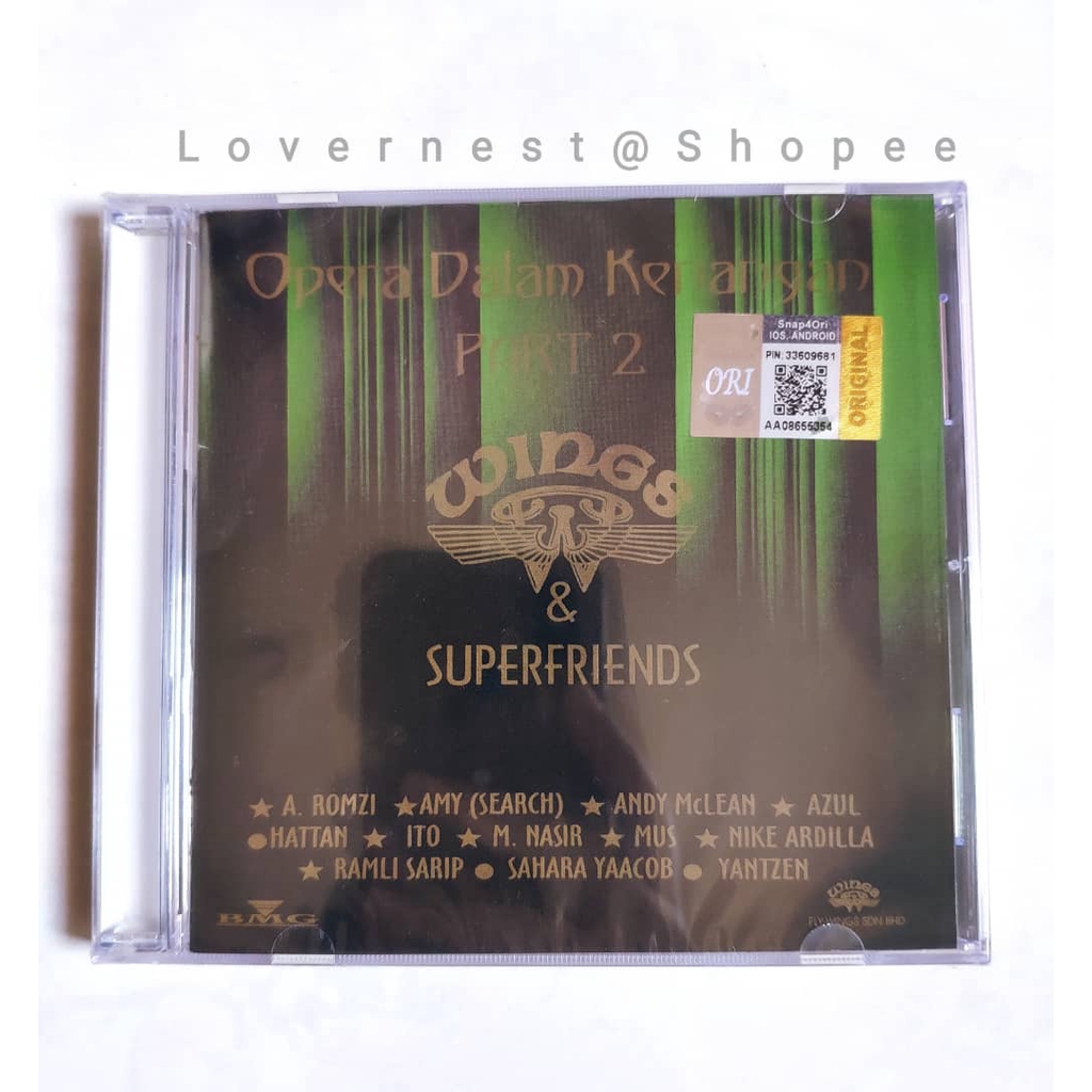 Wings & Superfriends - Opera Dalam Kenangan Part 2 CD Album | Shopee ...