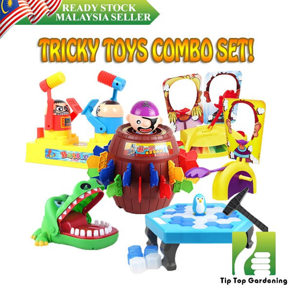 TOYS COMBO SET TRICKY SERIES FAMILY FUN TOY GAME GIFT PERMAINAN KANAK ...
