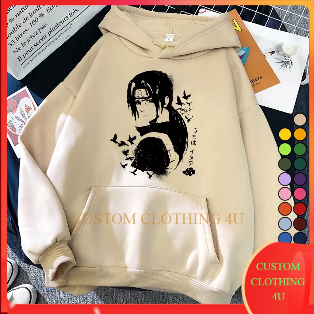 Naruto 02 anime Sweater Hoodie jacket - itachi uchiha mangekyou ...