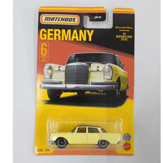 UNGU HIJAU Matchbox Germany SET | 62 Mercedes Benz 220 SE | 15 Mercedes ...