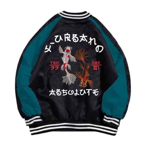 Hayabusa Samurai Japanese Sukajan Jacket/Sukajan Baseball Jacket anime ...