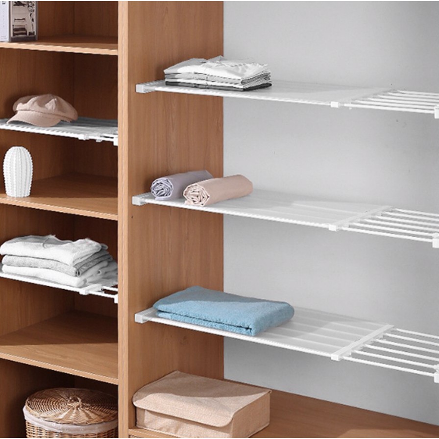 AVI Adjustable Closet Shelf Storage Rack, Cabinet Organizer Shelf ...