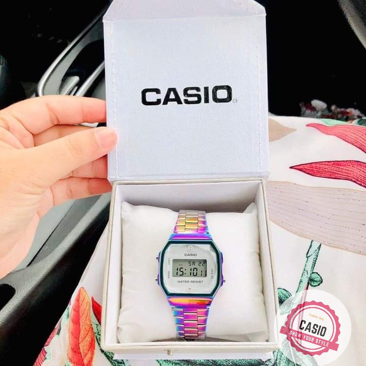 Casio Digital Watch Titanium Colour Jam Tangan Casio Wanita Perempuan ...
