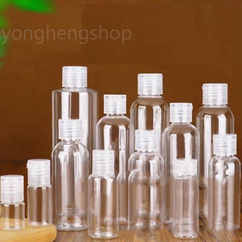 Travel Portable transparent flip lid Lotion bottle Hand Sanitizer ...
