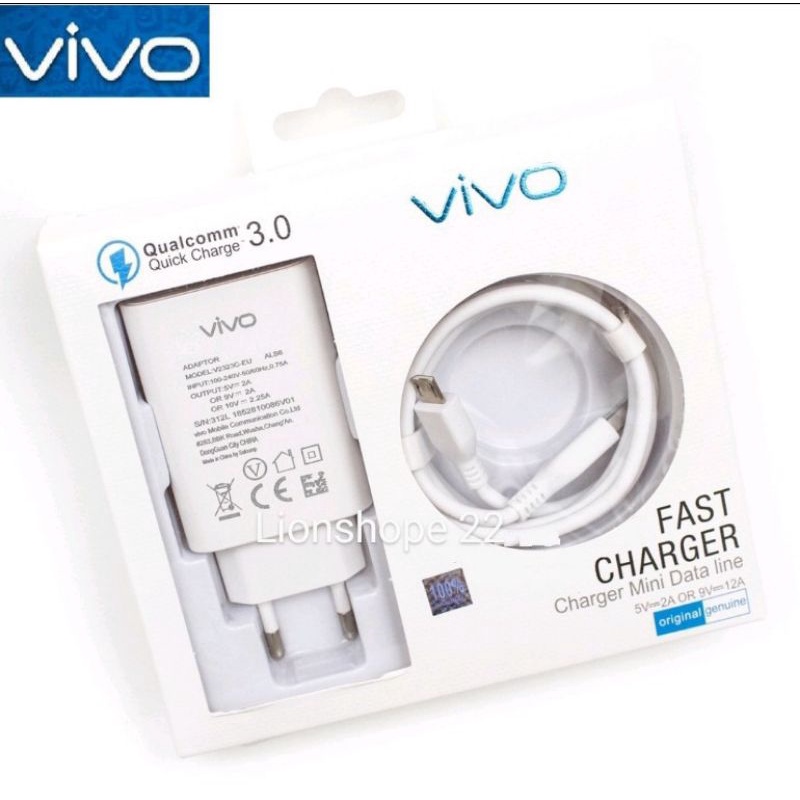 Charger TC Casan Original 100c/o Vivo S1 Y11 Y19 Y12 V19 V15 V21 V20 ...