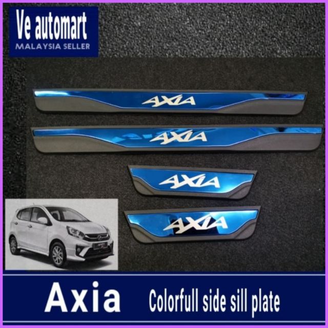 Perodua axia colorfull side sill plate#bezza side step#axia accessories ...