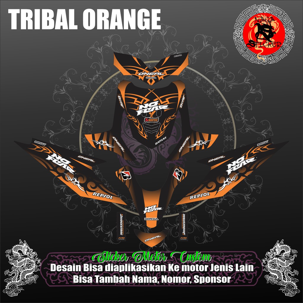 Orange HONDA BEAT Carburetor STICKER | Shopee Malaysia