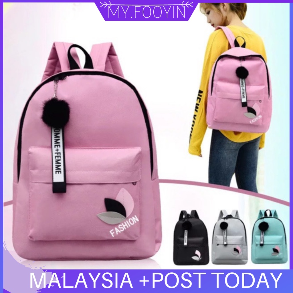 BAG Ready Stock ladies backpack travel school bag | Shopee Malaysia