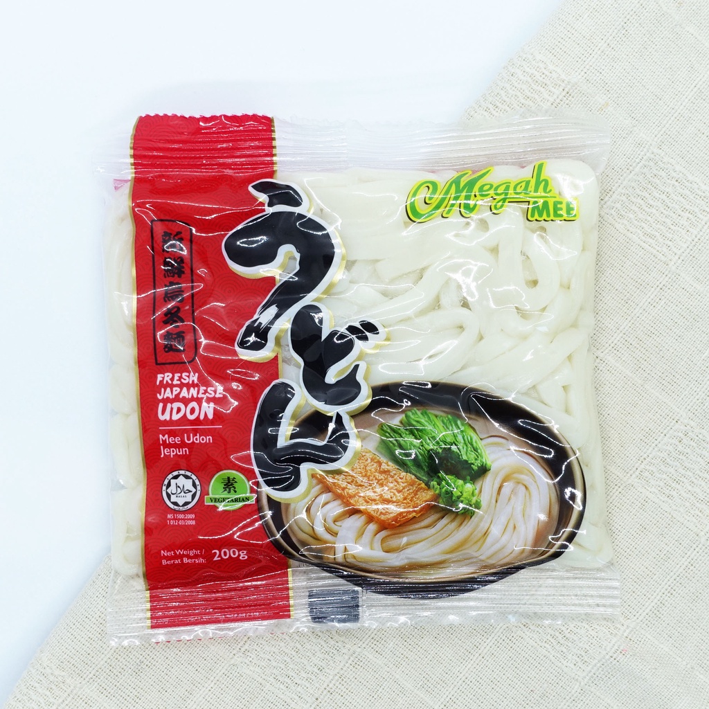 MEGAH MEE FRESH VEGETARIAN JAPANESE UDON | 日本乌冬面素 | 200G | Shopee Malaysia