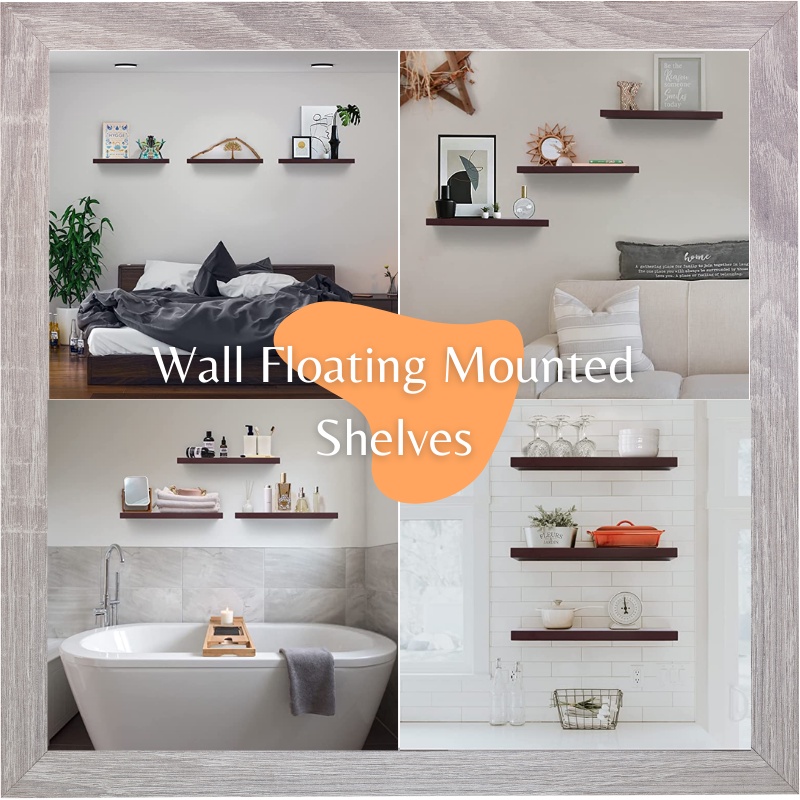 ALife Wall Mounted Floating Shelf Rack Rak Dinding Terapung Rumah ...