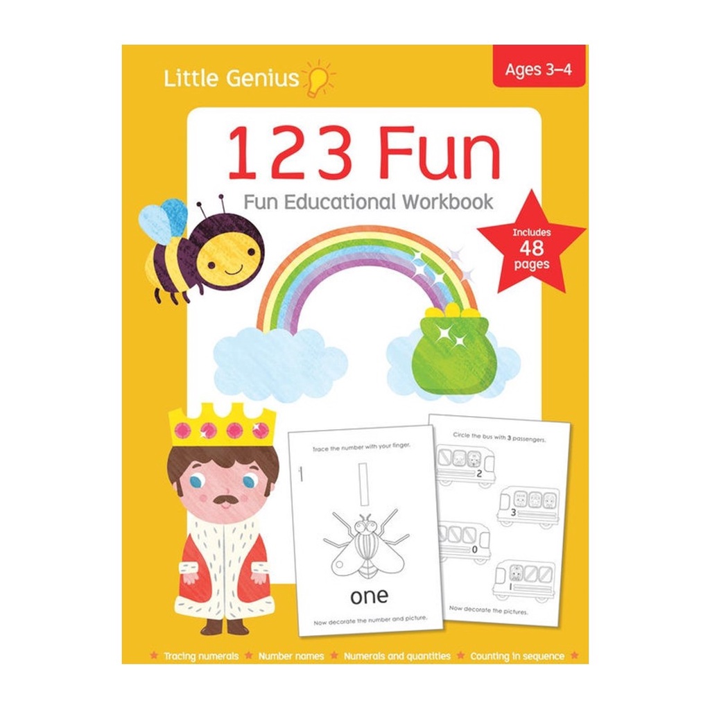 Counting & Numbers 123 Little Genius Fun Educational Workbook For Kids ...
