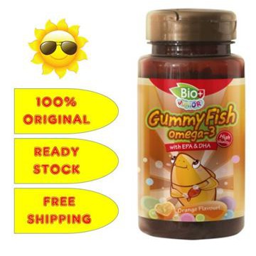 BioPlus Junior Gummy fish Omega-3 with EPA&DHA Gummy (80's) EXP 1/2024 ...