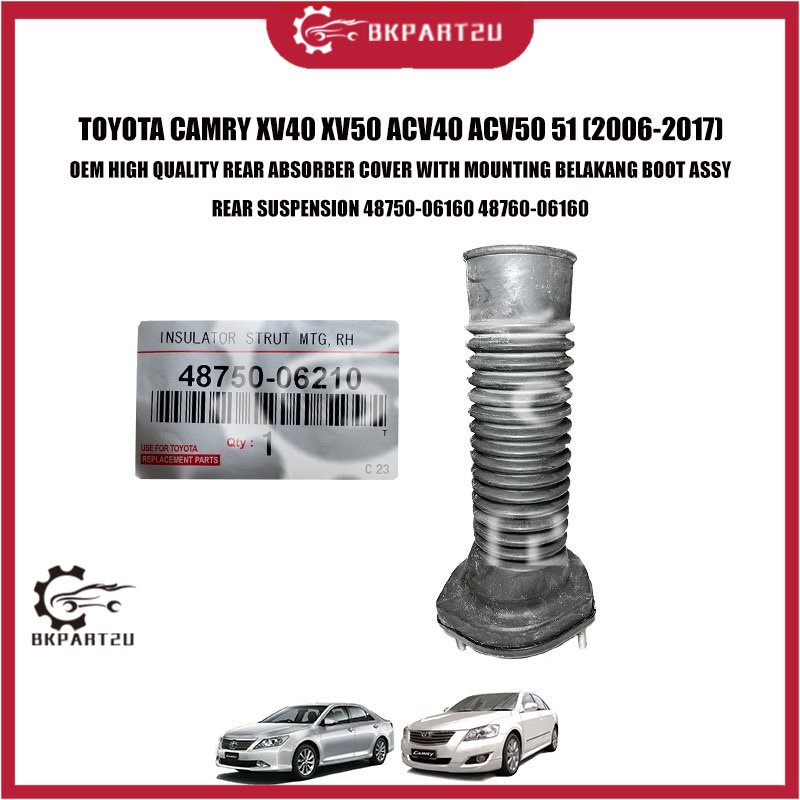 TOYOTA CAMRY XV40 XV50 ACV40 ACV50 51 (2006-2017) REAR ABSORBER COVER ...