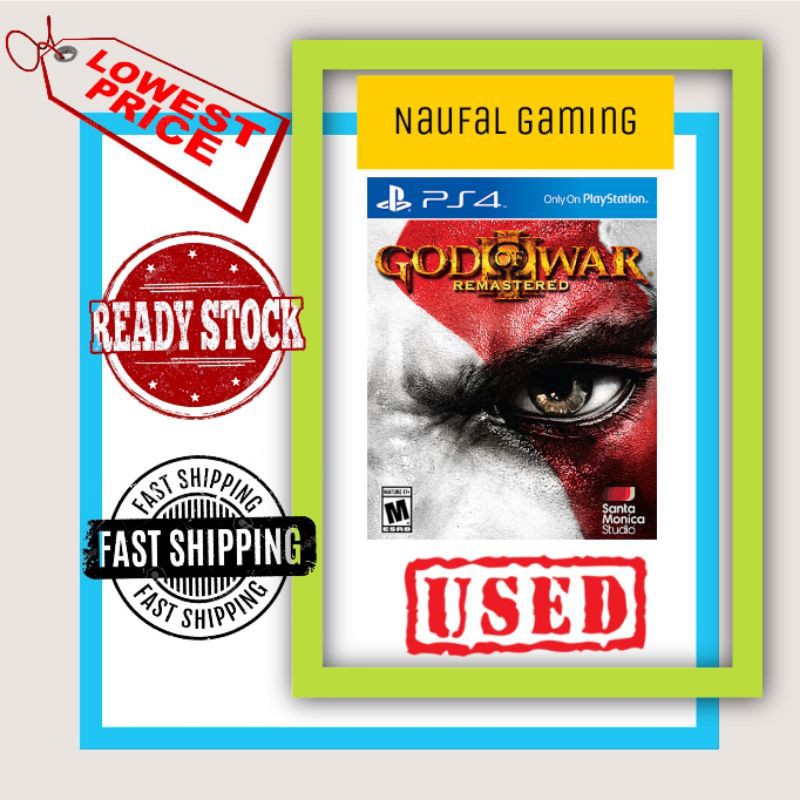 ⚡USED⚡ PS4 Game - God Of War Remastered | GOW 3 (RALL) | Shopee Malaysia
