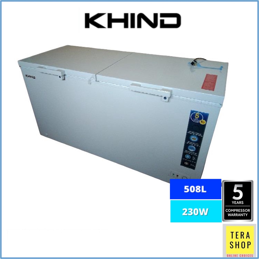 Khind FZ508 508L / Midea WD-500WR 500L Chest Freezer Peti Beku | Shopee ...