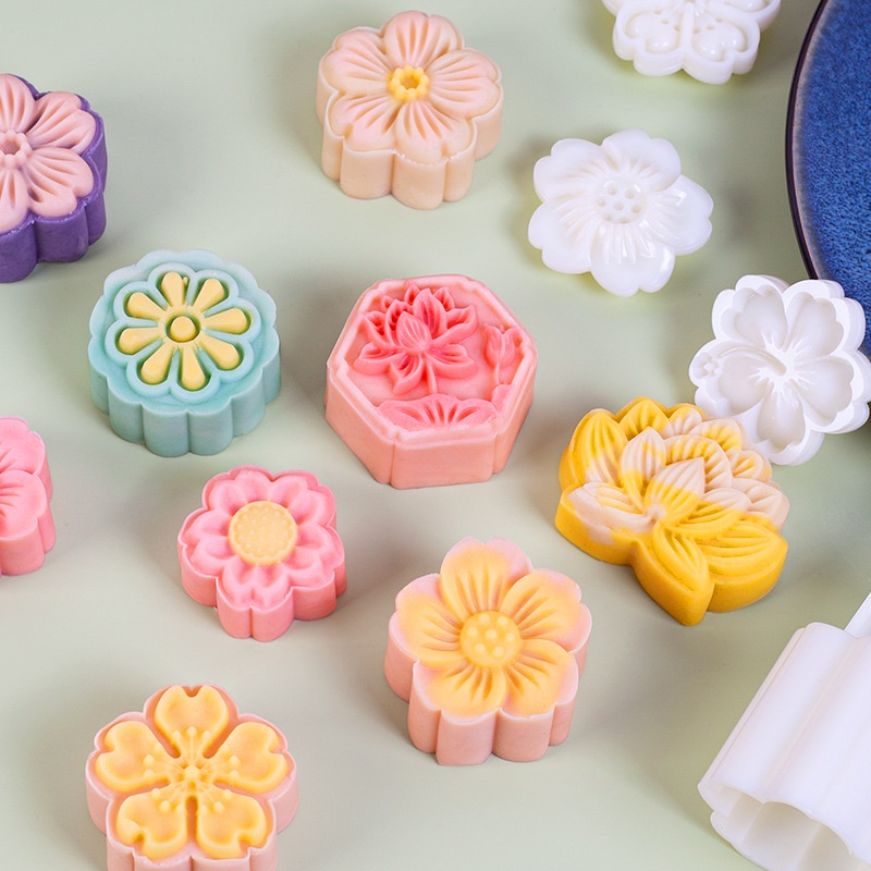 New Mooncake Mold Creative DIY Mung Bean Cake Mold Baking Tool | Shopee ...