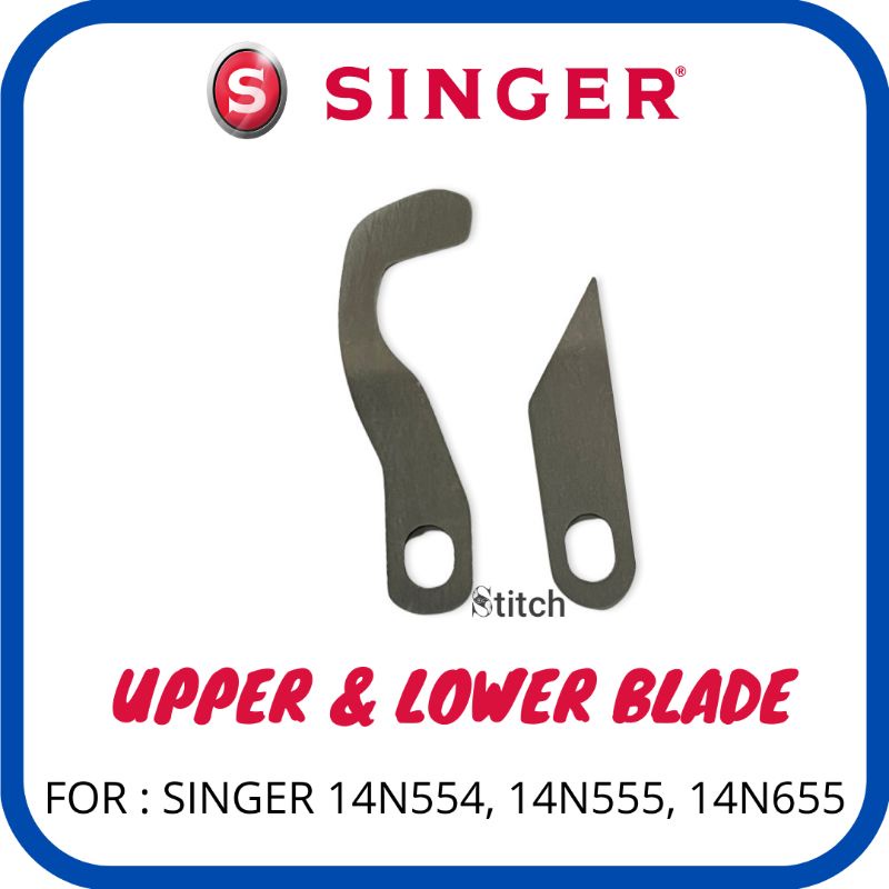 SINGER 14N555 Upper & Lower Blade overlock sewing machine | Shopee Malaysia