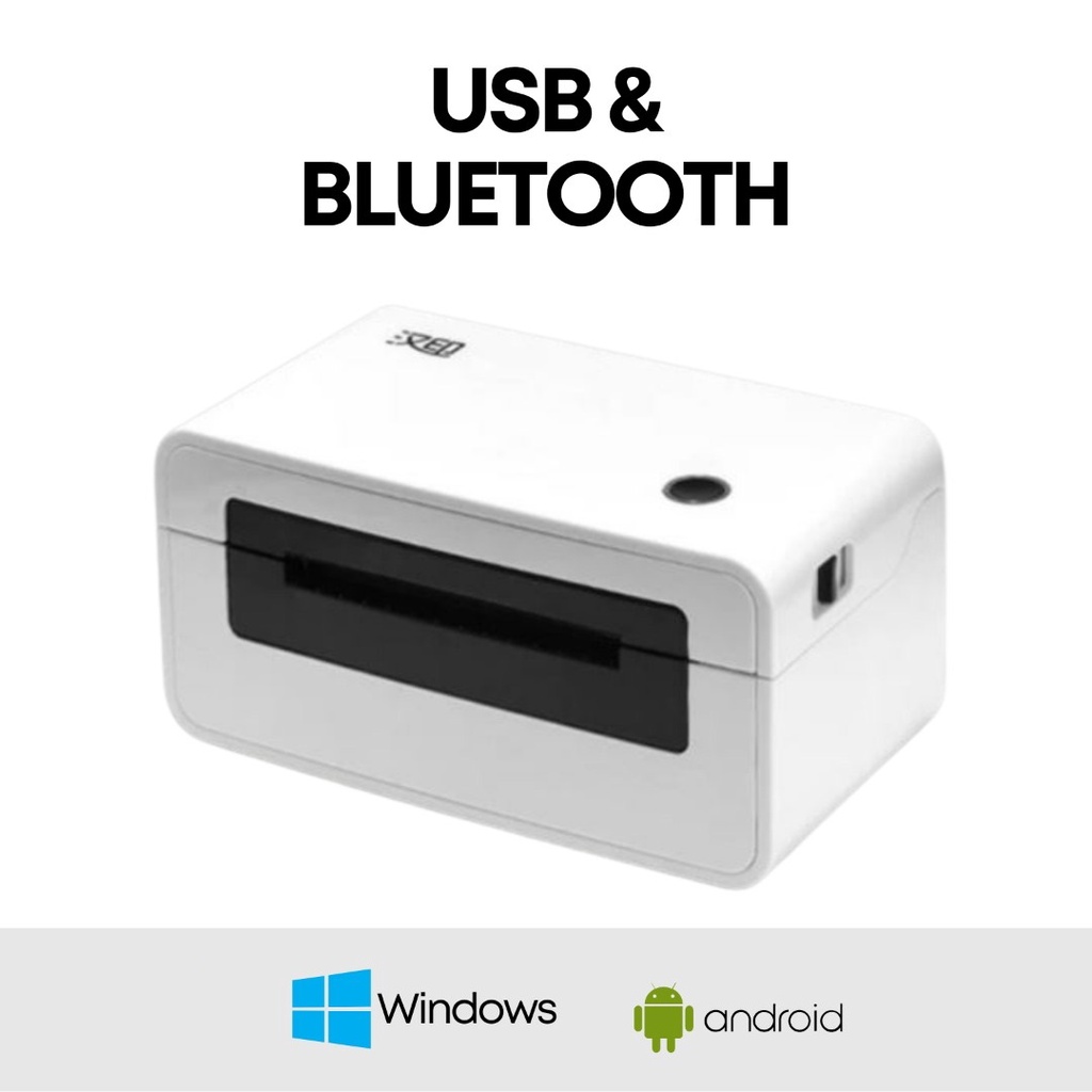[3 PIN PLUG] HPRT N41 Bluetooth Android Thermal Paper Label Printer ...