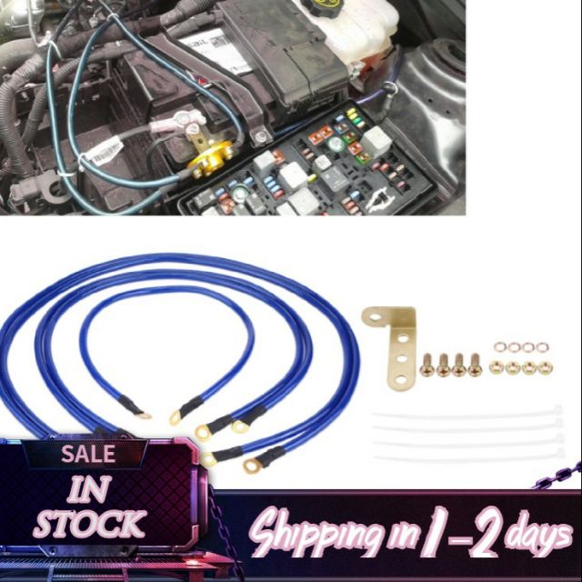 🇲🇾 5Pcs Wayar Biru Grounding Cable High Quality Kereta Proton Perodua ...