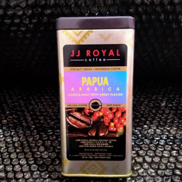 Jj Royal Papua Arabica Ground Powder Coffee Ground Coffee | Shopee Malaysia