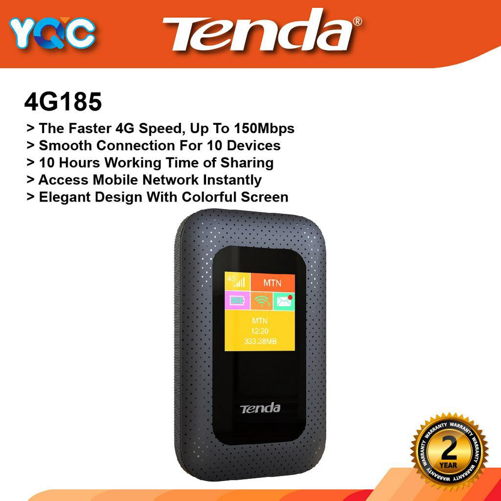 Tenda 4G185 | Pocket Mobile Wire Mobile Hotspot | 4G LTE 150Mbps MiFi ...