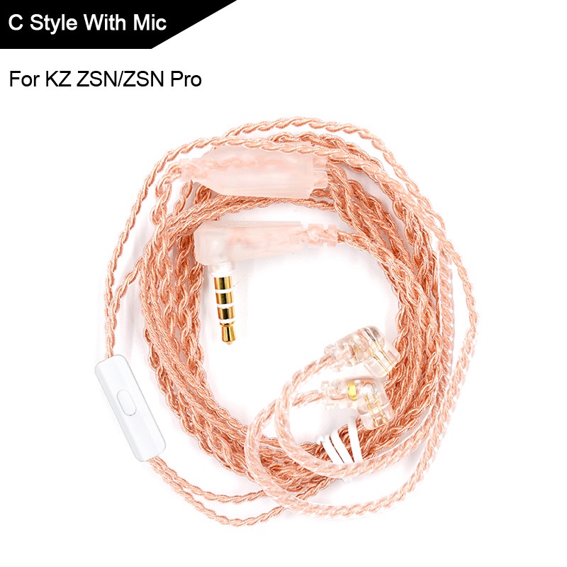 KZ Cable ZSN Pro Original Replaceble Wire With 3.5mm 2Pin 0.75mm ...