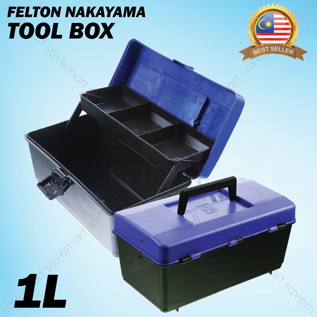Multipurpose Organiser Plastic Storage Felton Nakayama Tool Box 1L/Kotak Simpanan Alatan ...