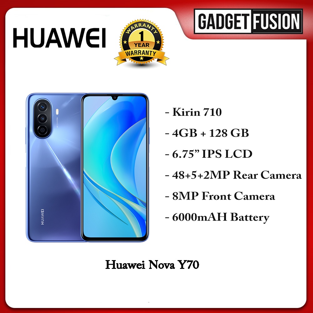 Huawei Nova Y70 4/128GB | Shopee Malaysia