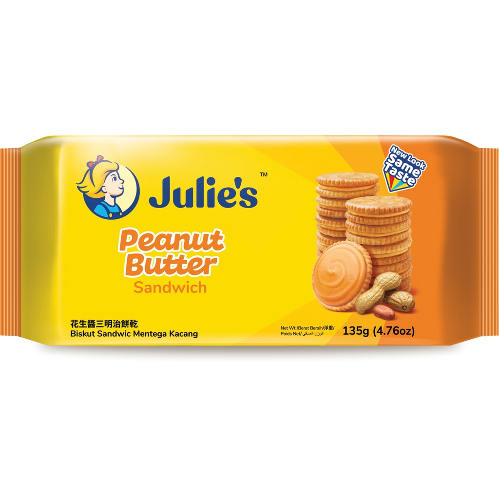 Julie's Peanut Butter Sandwich (135g) | Shopee Malaysia