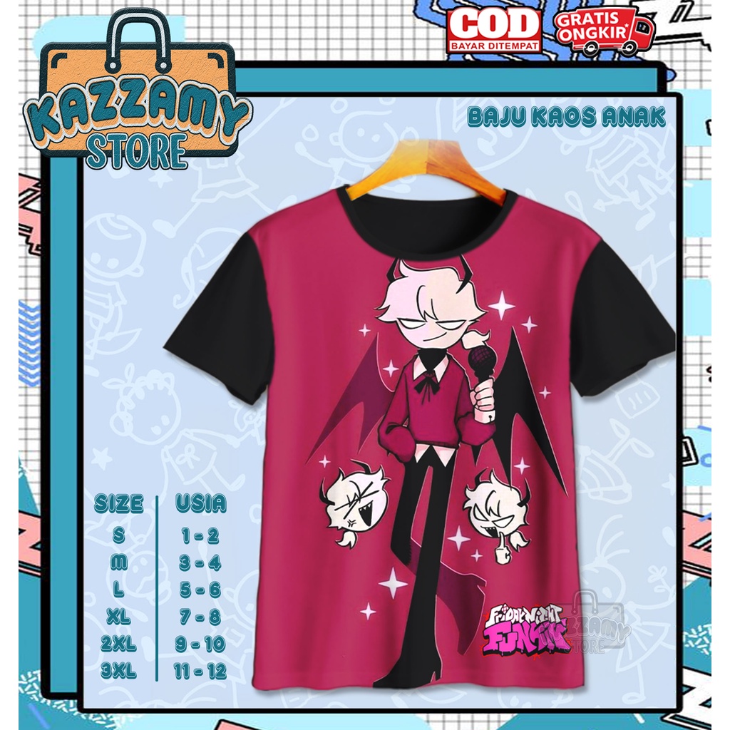 3d Children's T-shirts FNF Friday Night Funkin Game 29 Distro Clothes ...